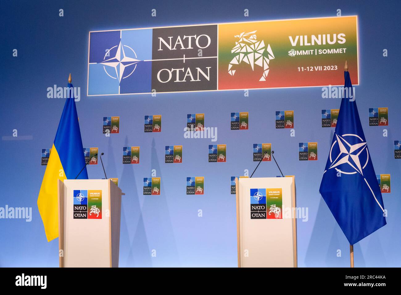 VILNIUS, Lithuania. 12th July, 2023. Volodymyr Zelenskyy, President of ...