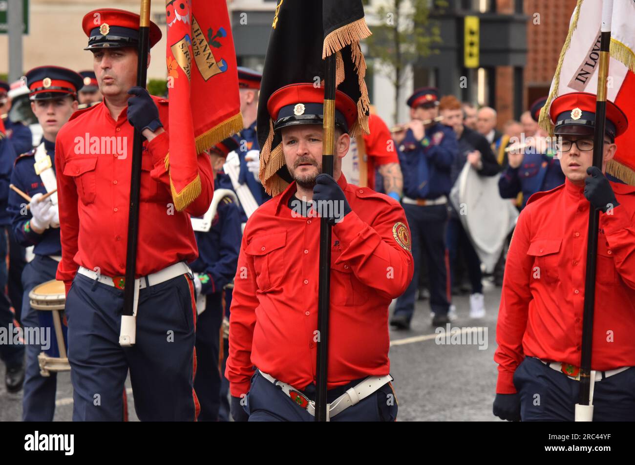 Twelfth of July Parade 2023, Lisburn Road, Belfast Stock Photo - Alamy