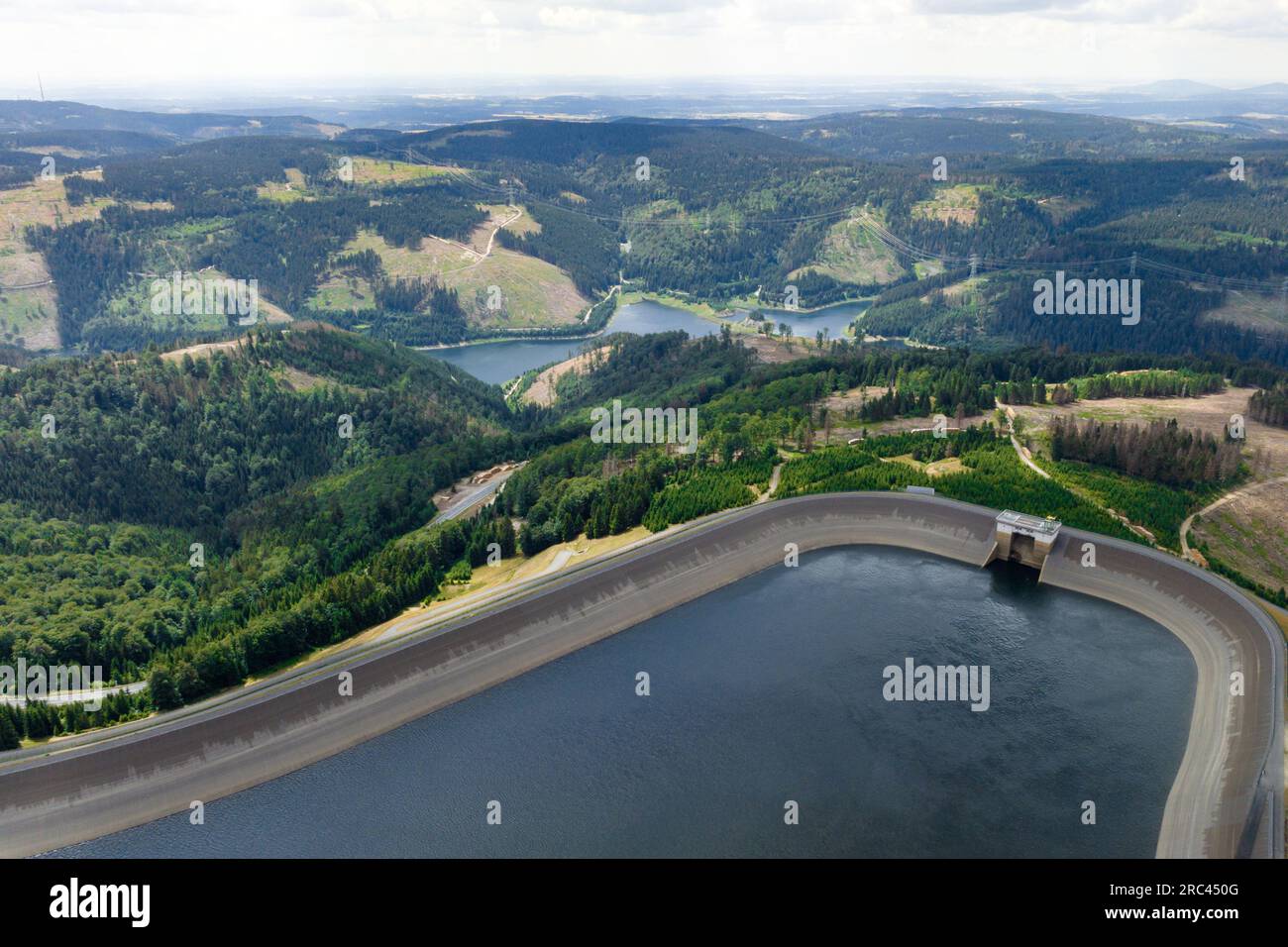Upper reservoir pumped storage plant hi-res stock photography and ...