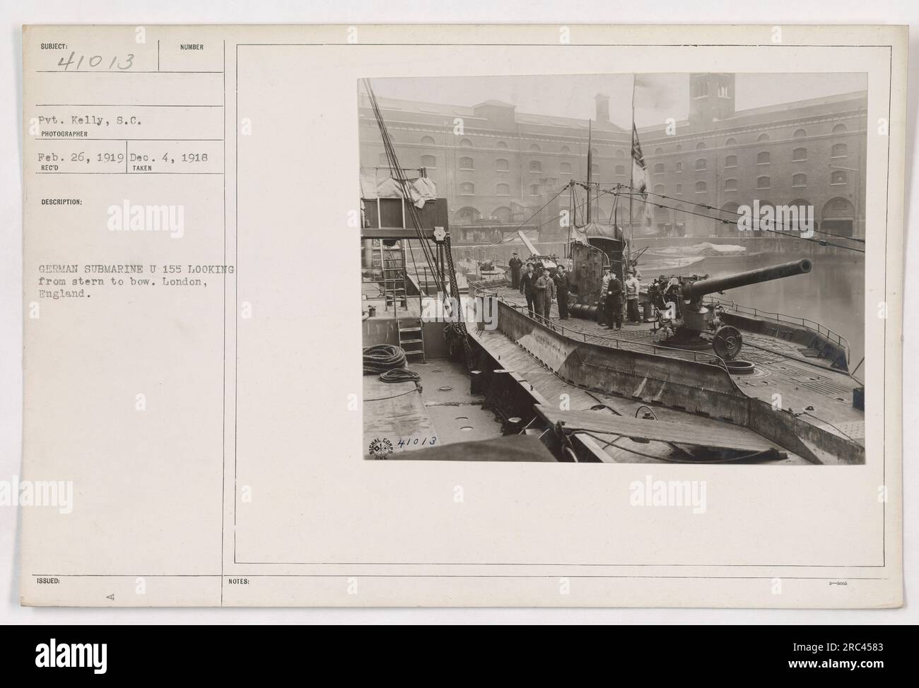 A photograph of German Submarine U 155 taken in London, England on ...