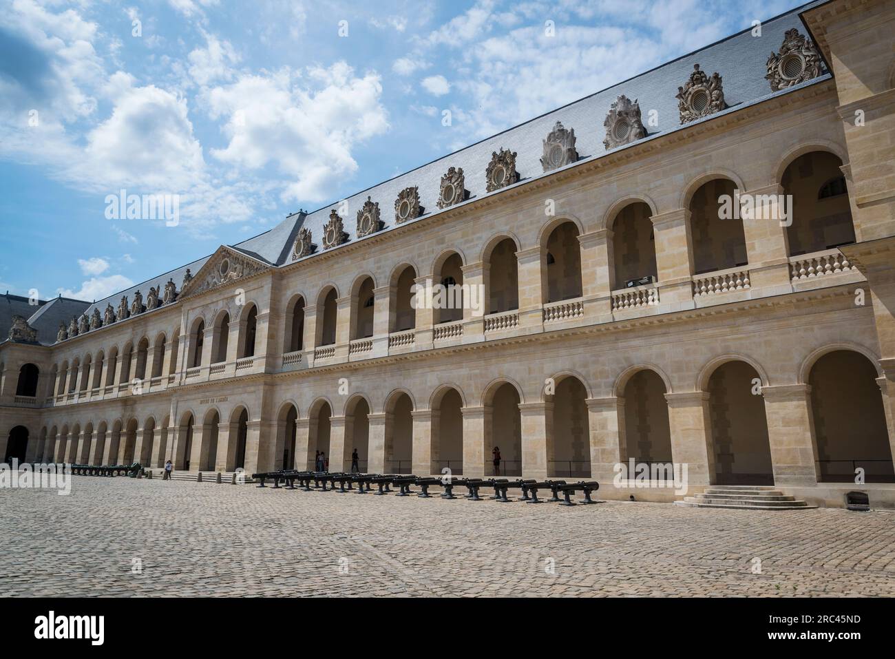 The main Courtyard of the Army Museum, a national military museum of ...
