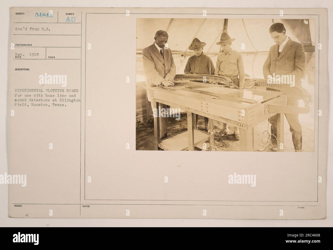 Experimental plotting board being used at Ellington Field in Houston ...