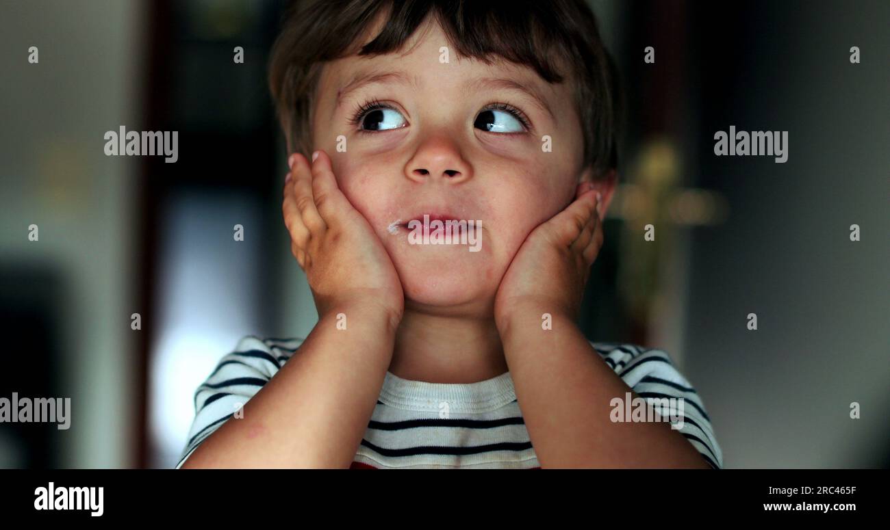 Portrait of playful little boy child adorable face Stock Photo - Alamy