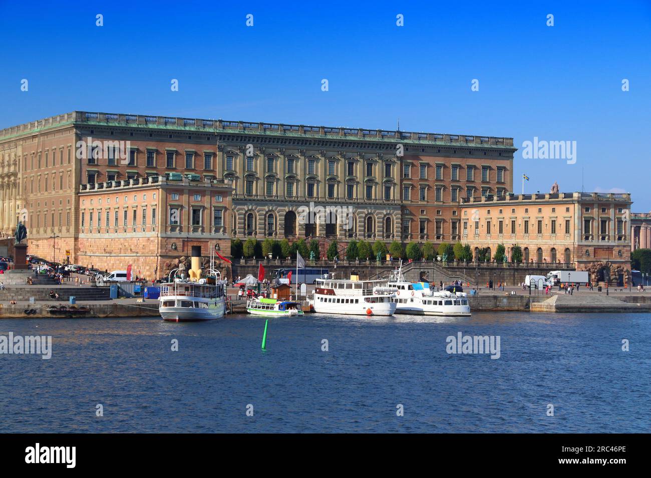 Stockholm, Sweden. City waterfront view with Royal Palace (Kungliga ...