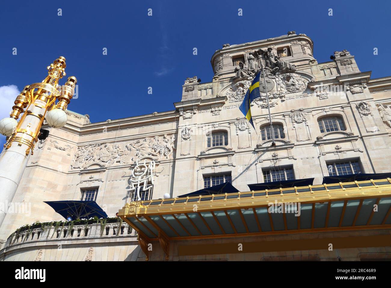 Stockholm landmark. The Royal Dramatic Theatre (known as Dramaten) of ...