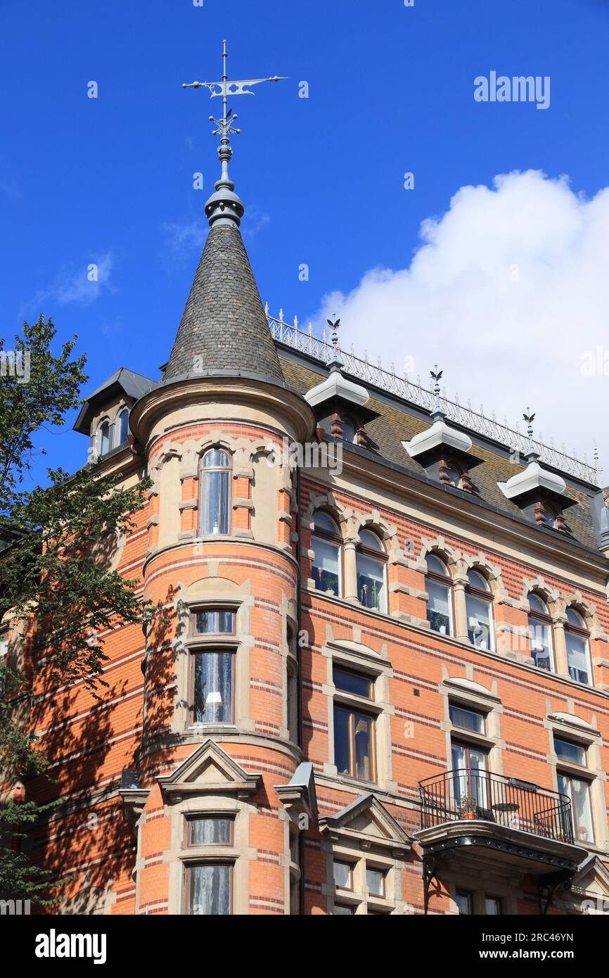 Gothenburg city in Sweden. Vasastan district architecture Stock Photo ...