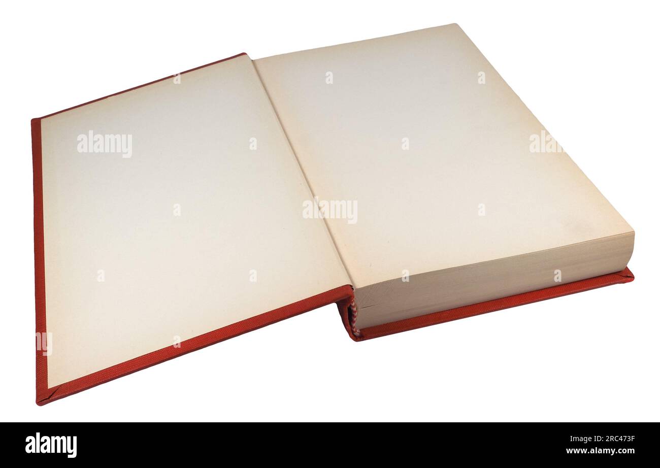 open book isolated over a white background Stock Photo - Alamy
