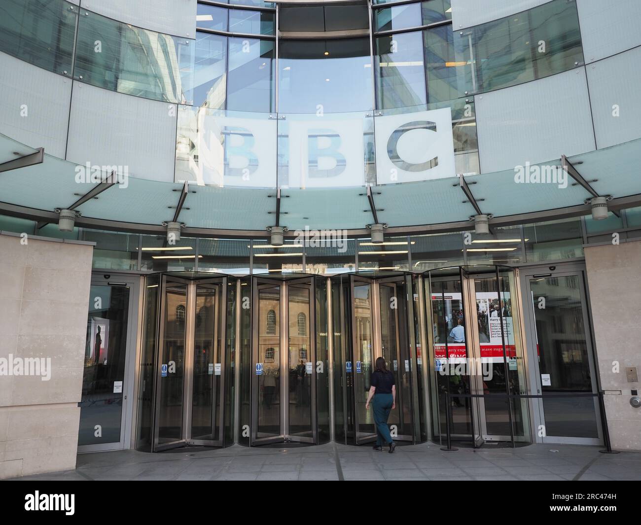 LONDON, UK - JUNE 07, 2023: BBC Broadcasting House headquarters of the ...