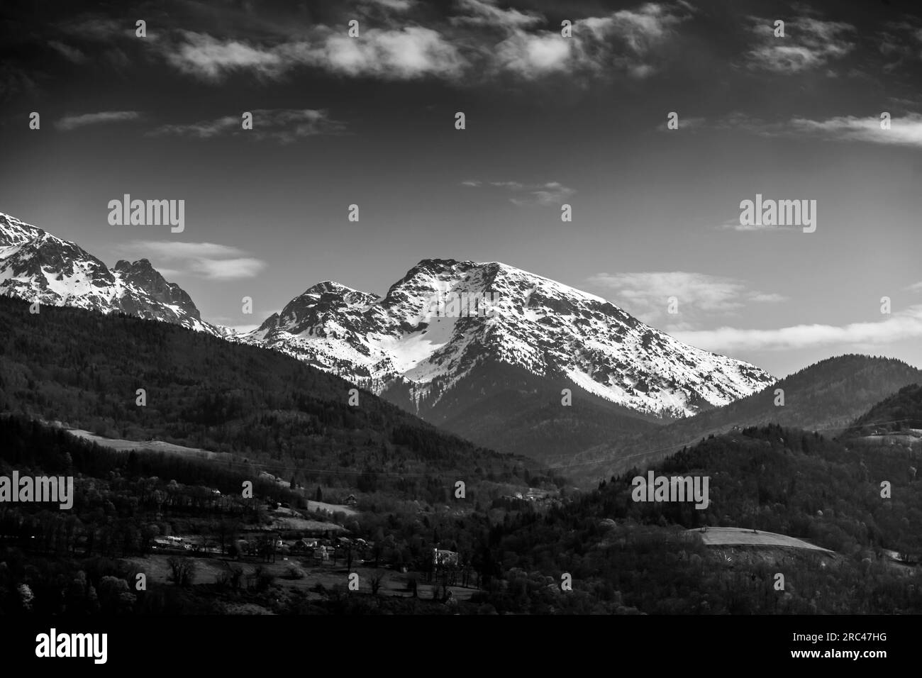 French scenic landscape Black and White Stock Photos & Images - Alamy