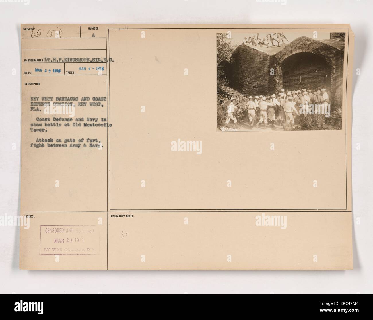 Key West Barracks and Coast Defense Station in Key West, Florida. The ...