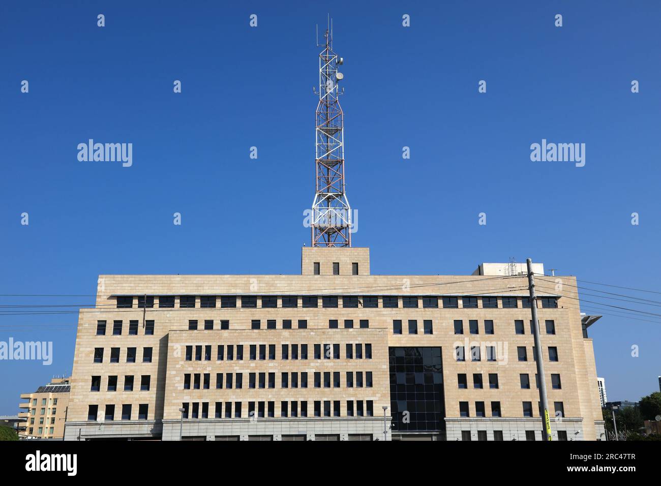 TEL AVIV, ISRAEL - NOVEMBER 3, 2022: Israel Police station headquarters ...
