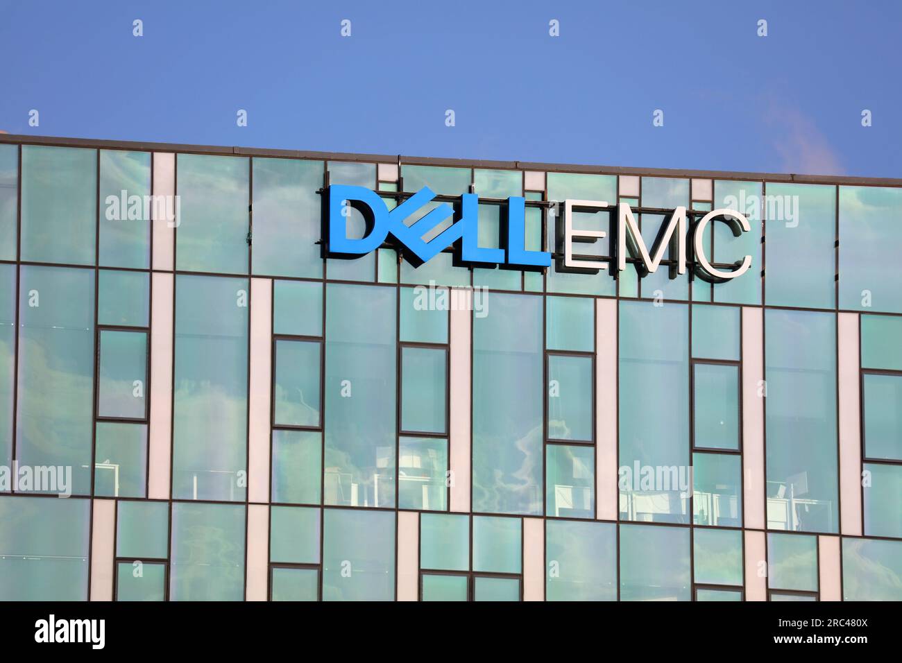 HAIFA, ISRAEL - NOVEMBER 1, 2022: Dell EMC company building in Matam ...