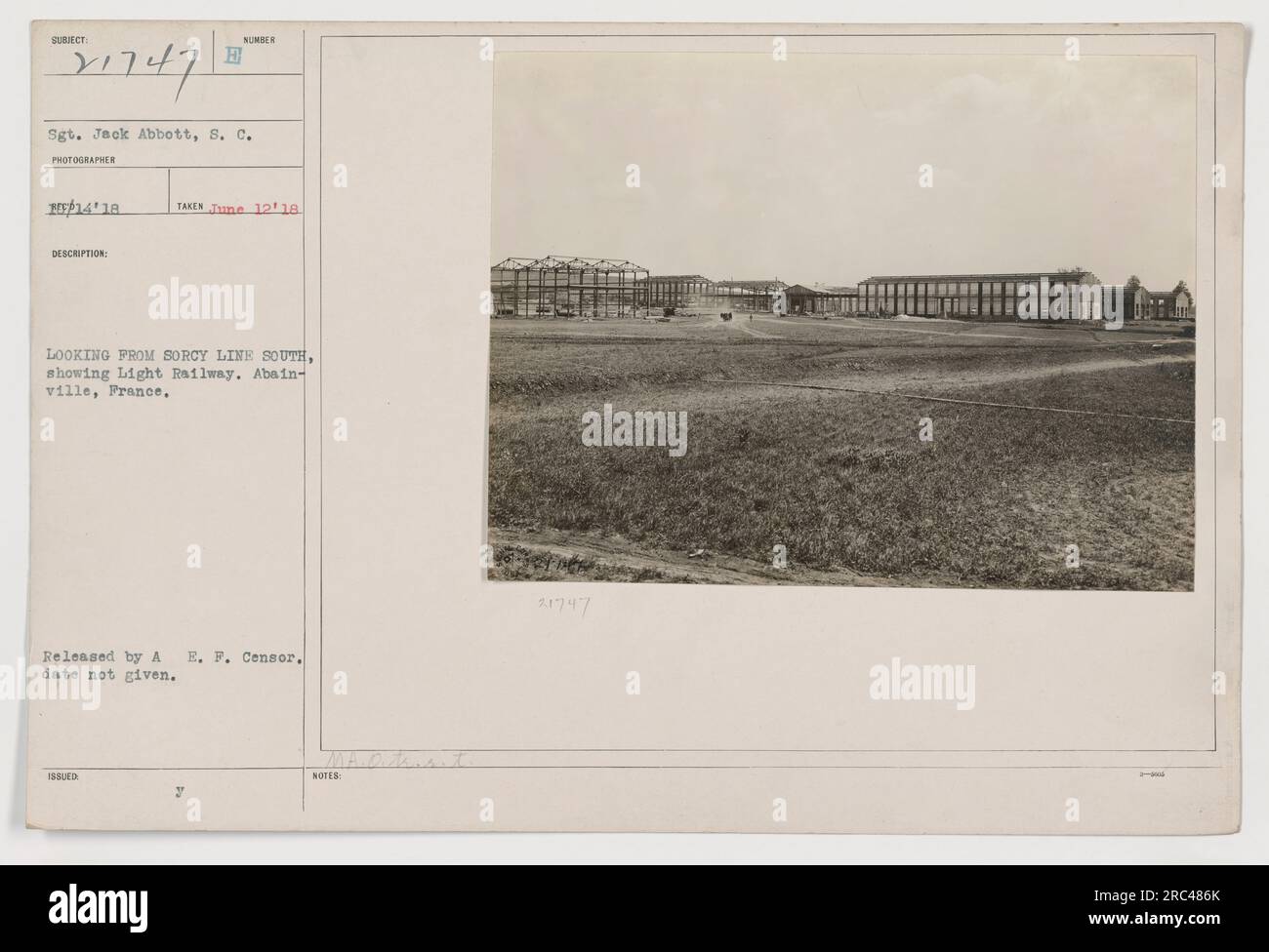Sergeant Jack Abbott, a member of the Signal Corps, took this ...