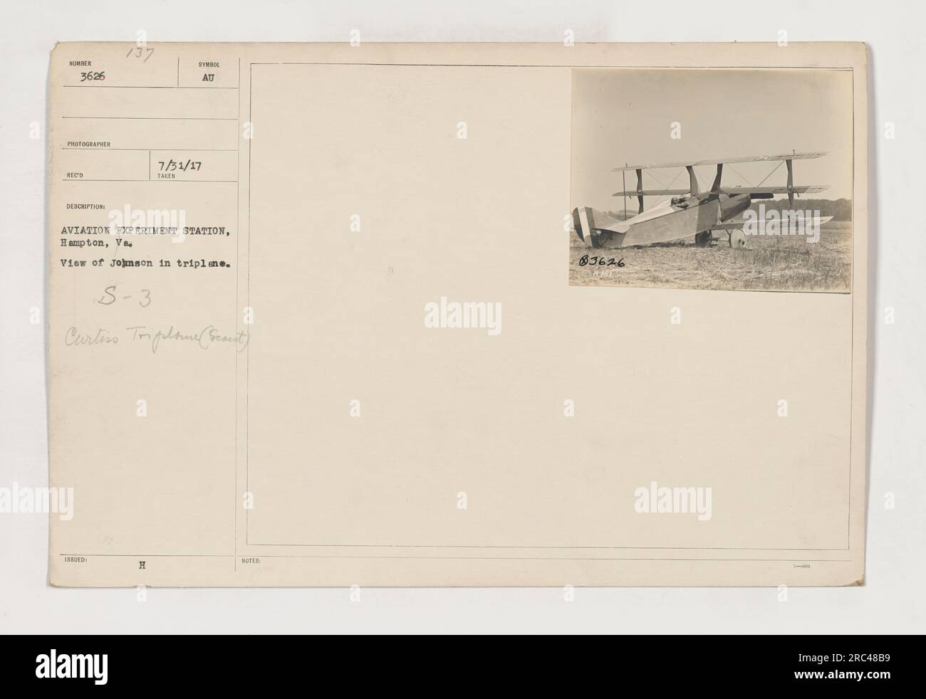 Curtiss scout triplane hi-res stock photography and images - Alamy