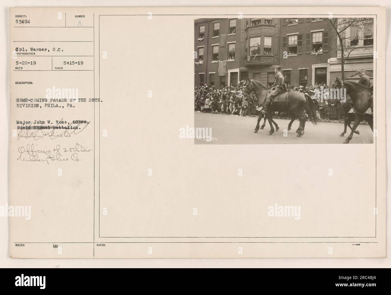 Major john w rose hi-res stock photography and images - Alamy