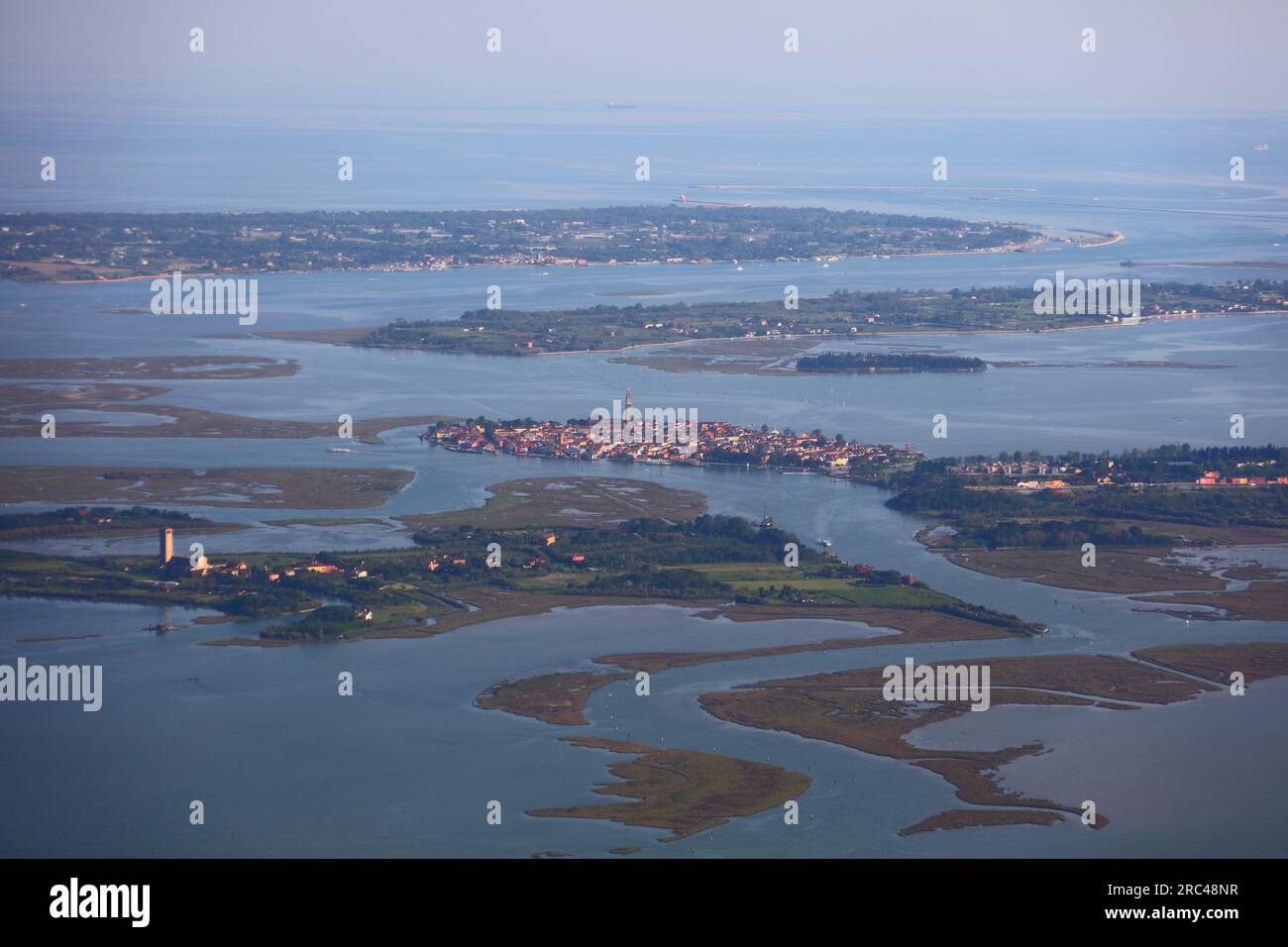Aerial view burano island italy hi-res stock photography and images - Alamy