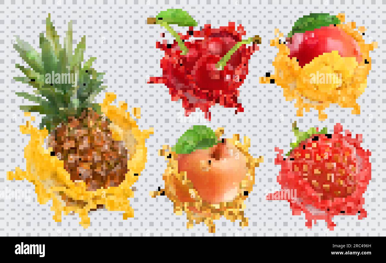 Fruits strawberry water splash Stock Vector Images - Alamy