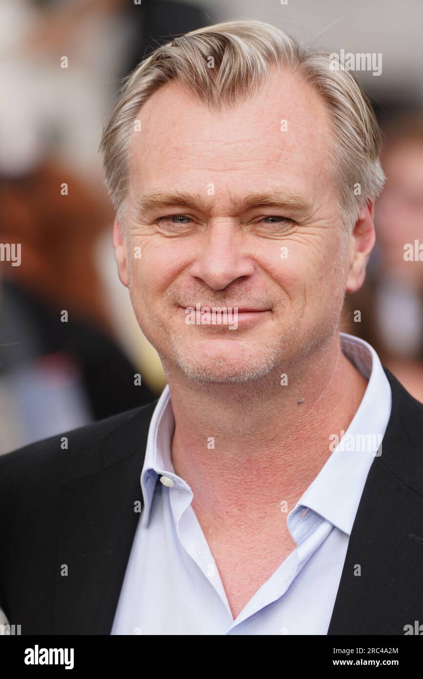 Christopher Nolan arrives for the photo call for Oppenheimer at ...