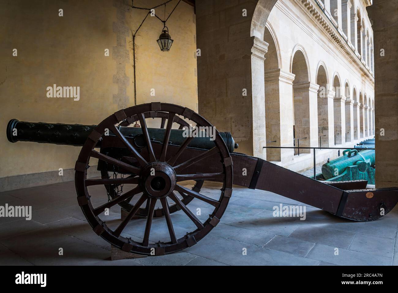 French field gun, Army Museum, a national military museum of France ...
