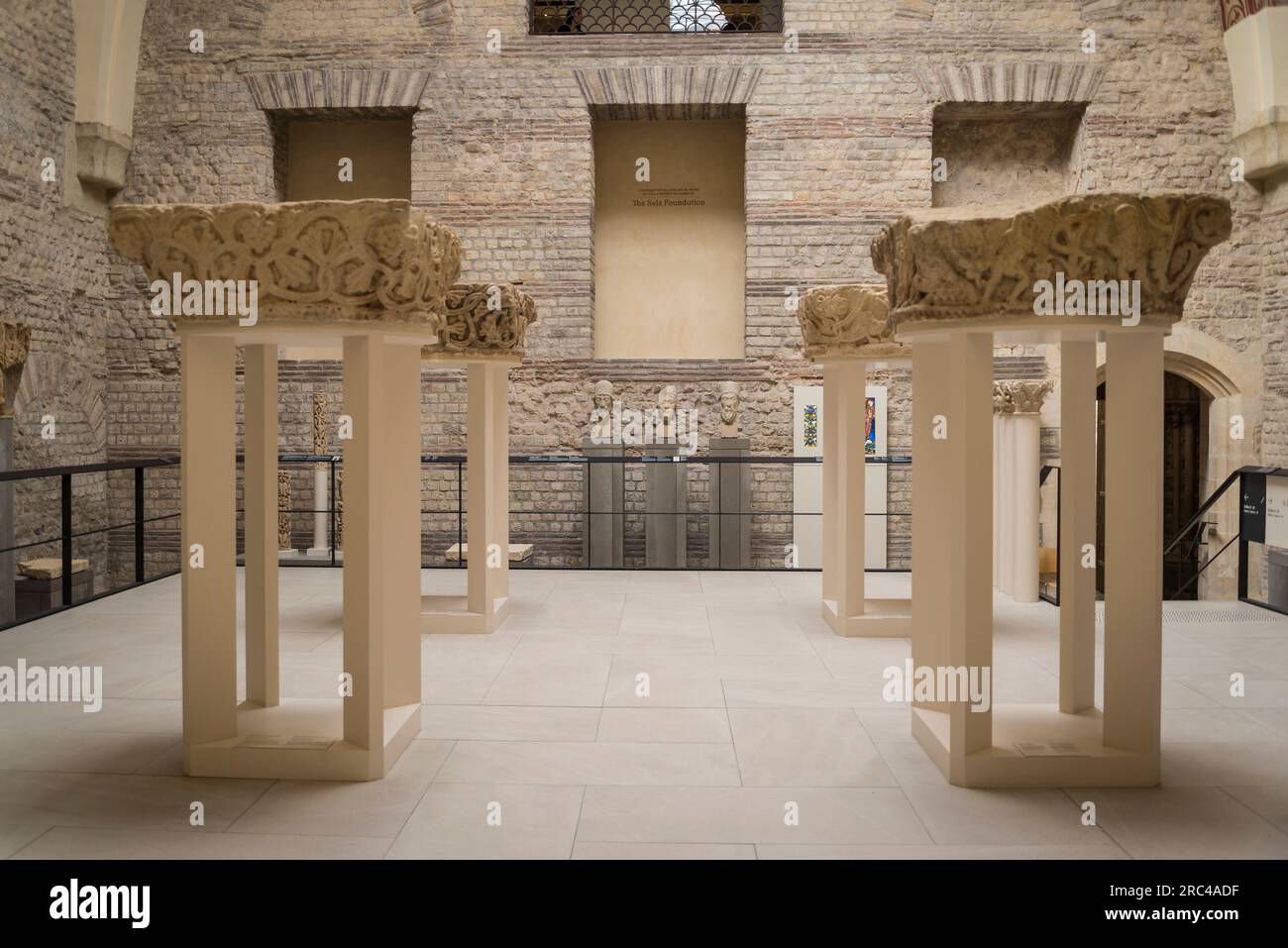 Medieval capitels, Cluny Museum - National Museum of the Middle Ages, Paris, France Stock Photo ...