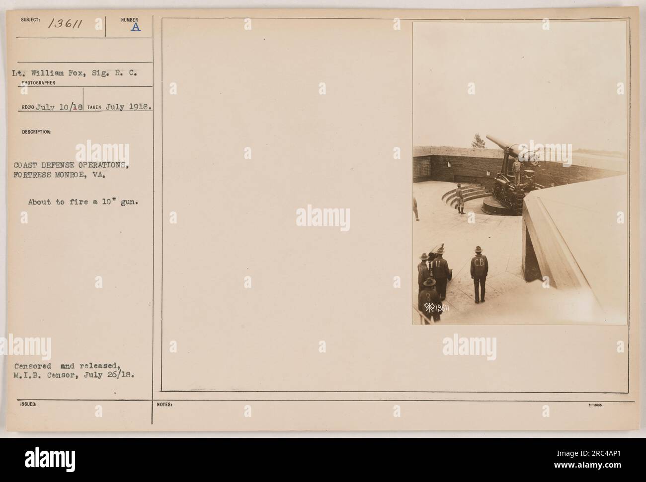 Lt. William Fox, a member of the Signal Corps, is shown in this ...