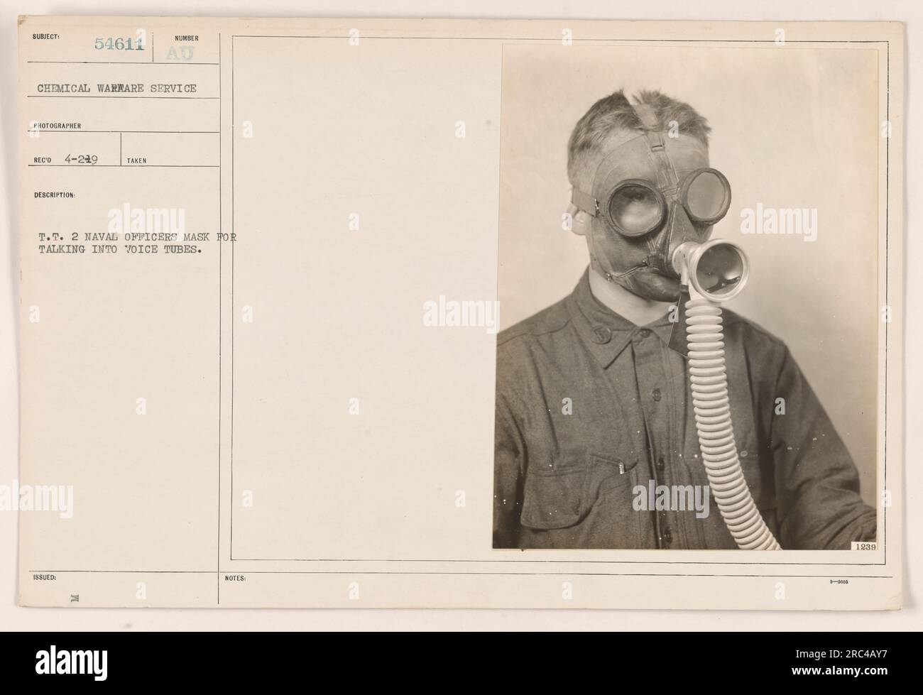 A close-up image of a T.T. 2 Naval officers' mask used for ...
