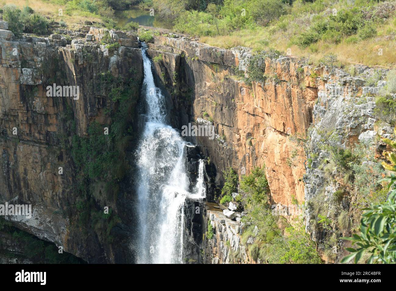 Water cascade, Berlin waterfall, Panorama route, Mpumalanga, South ...