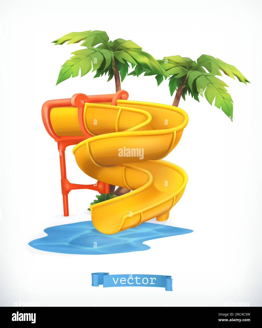 Outdoor waterpark Stock Vector Images - Alamy