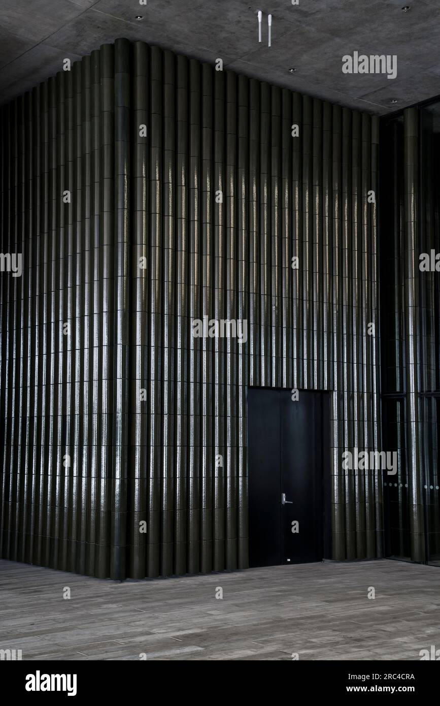 The walls and doors of a luxury modern design building Stock Photo - Alamy