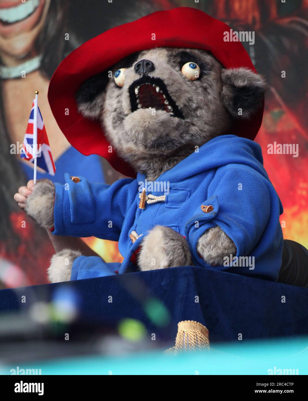 London. UK. Paddington Bear puppet for Idiots Assemble: Spitting Image ...