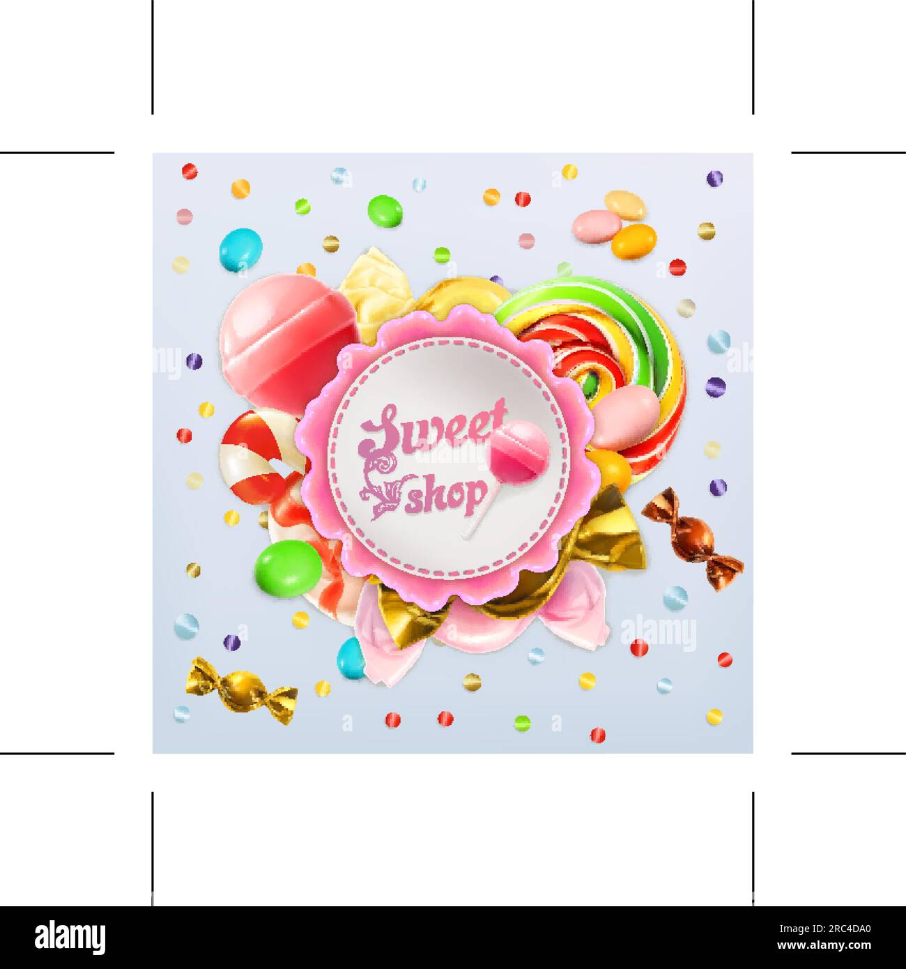 Sticker sweet lollipop candy icon hi-res stock photography and images ...