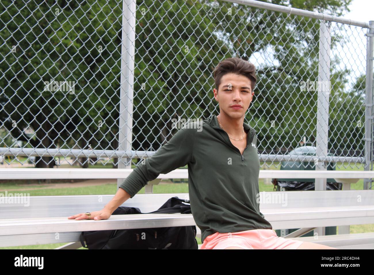 Latin Male Model visiting Dallas Stock Photo - Alamy
