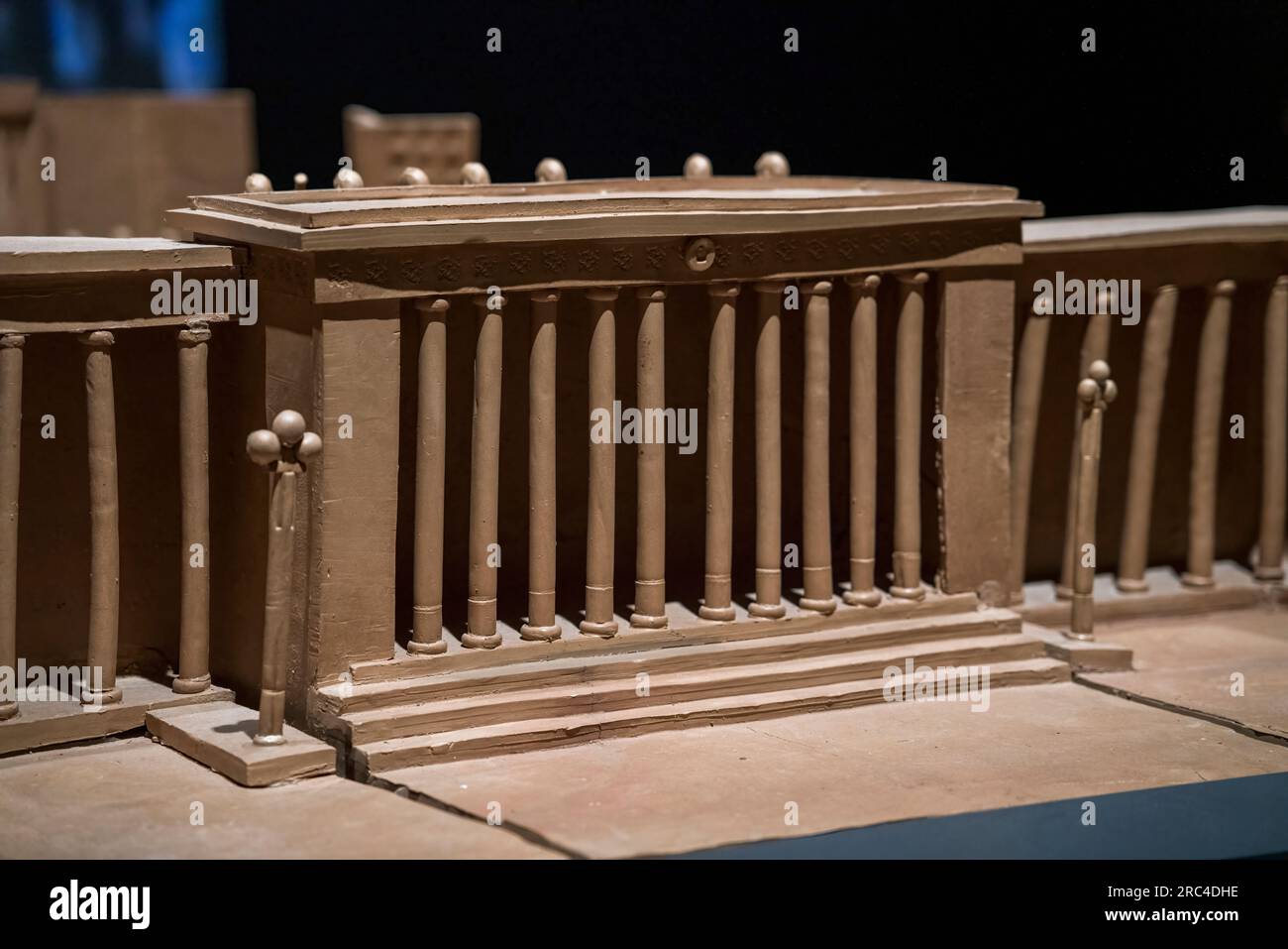 Clay model of a city hall Stock Photo - Alamy
