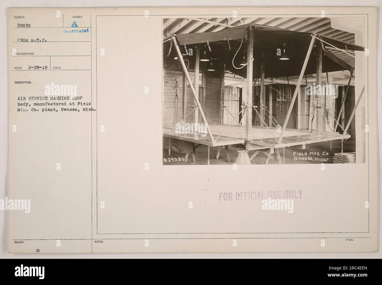A photograph of an Air Service Machine Shop showcasing a body ...