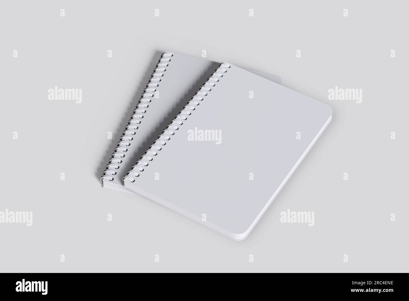 Realistic cover book white color rendered with 3D software for media ...