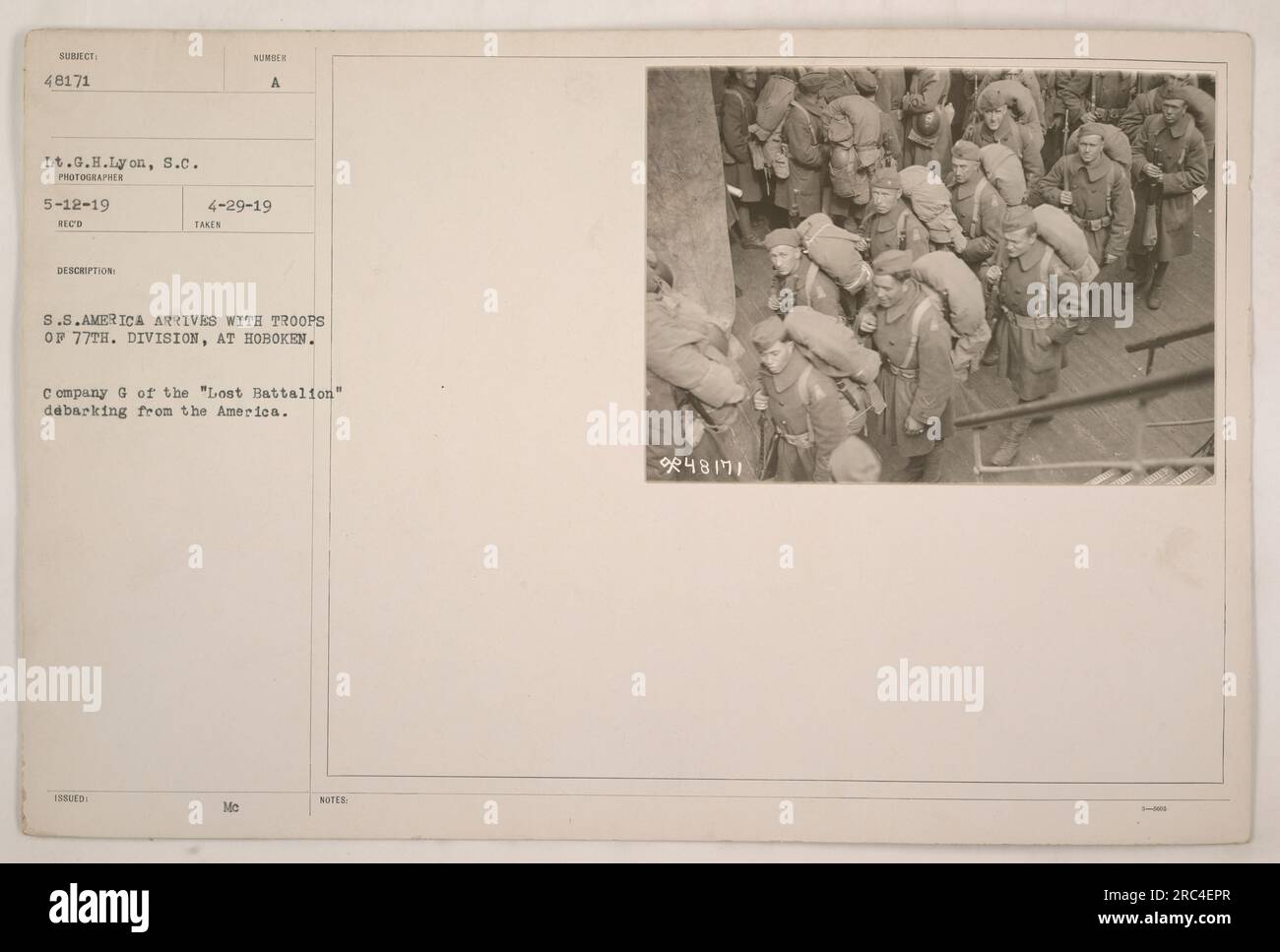 Troops from the 77th Division, including Company G known as the "Lost ...