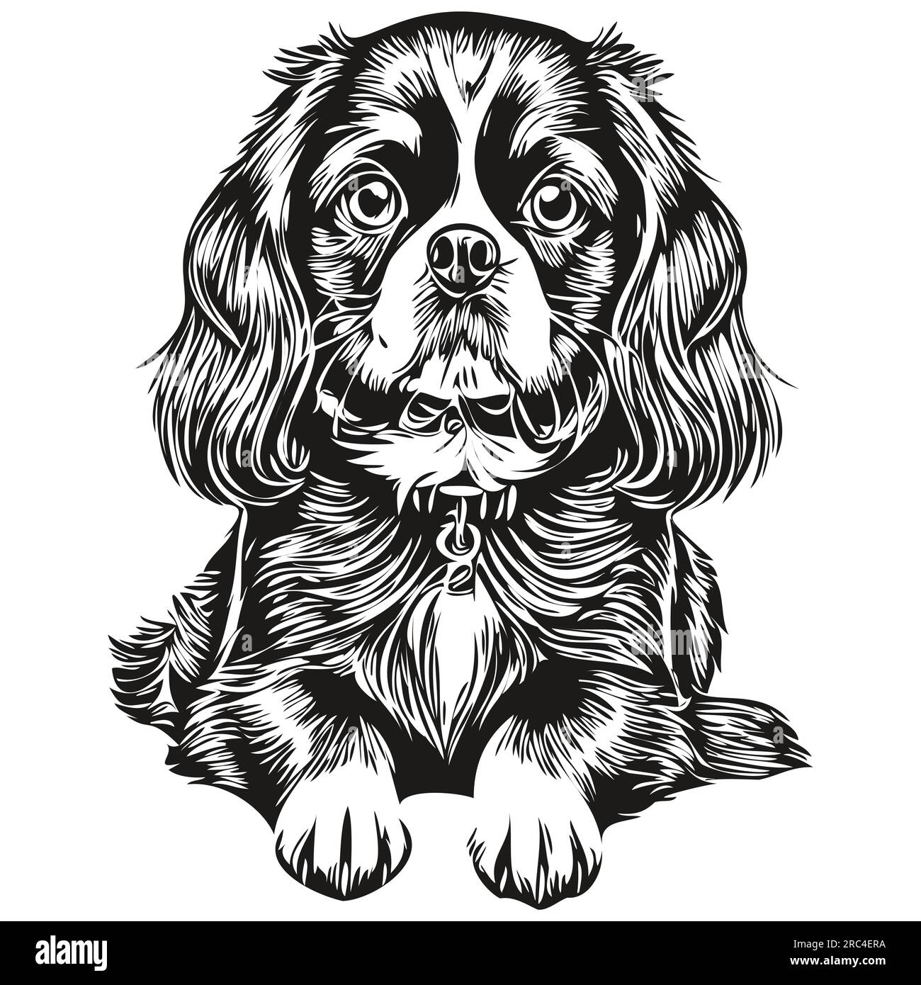 English portrait art Stock Vector Images - Alamy