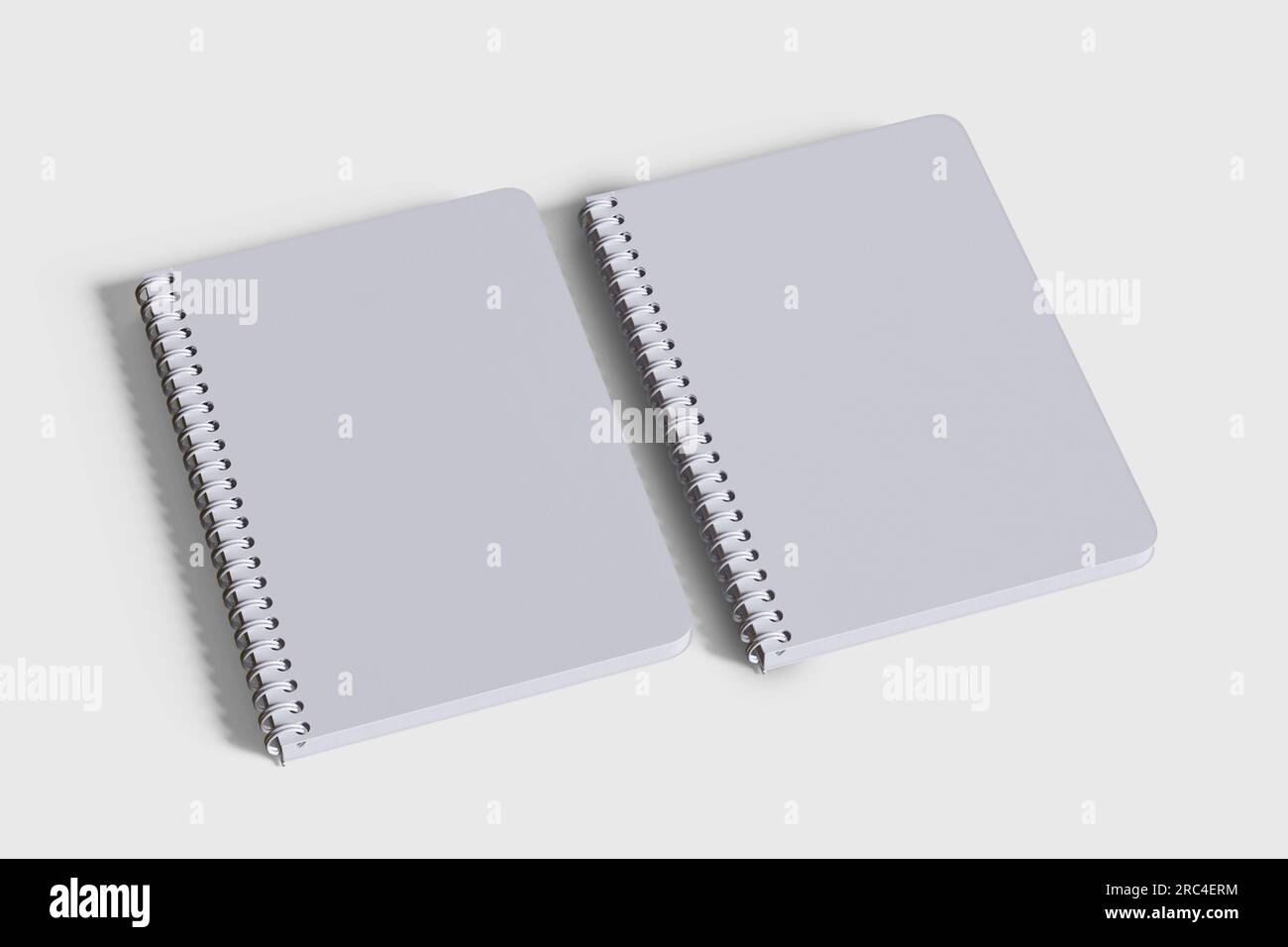 Realistic cover book white color rendered with 3D software for media ...