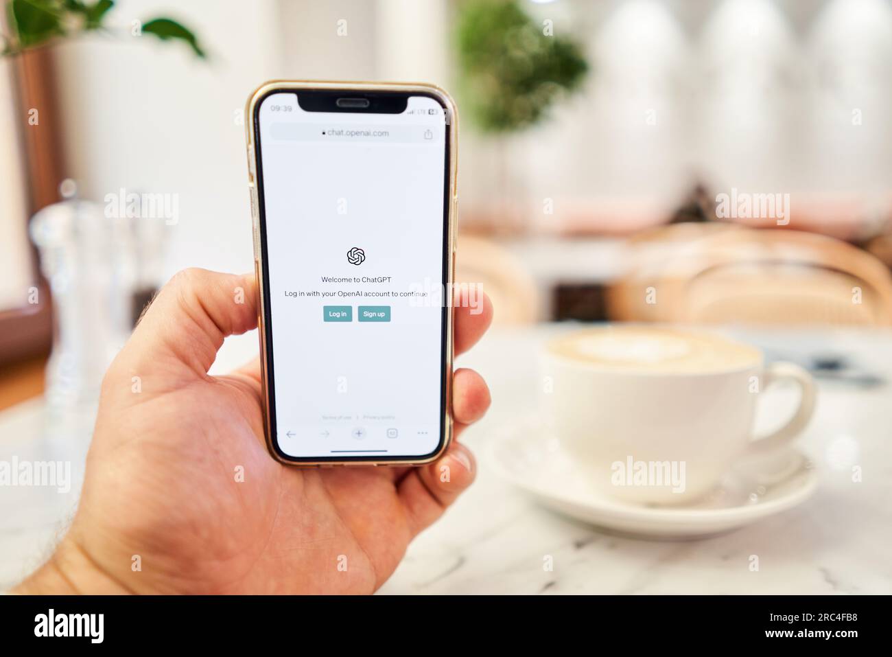 US, California - June 18 2023: ChatGPT chat bot screen seen on ...