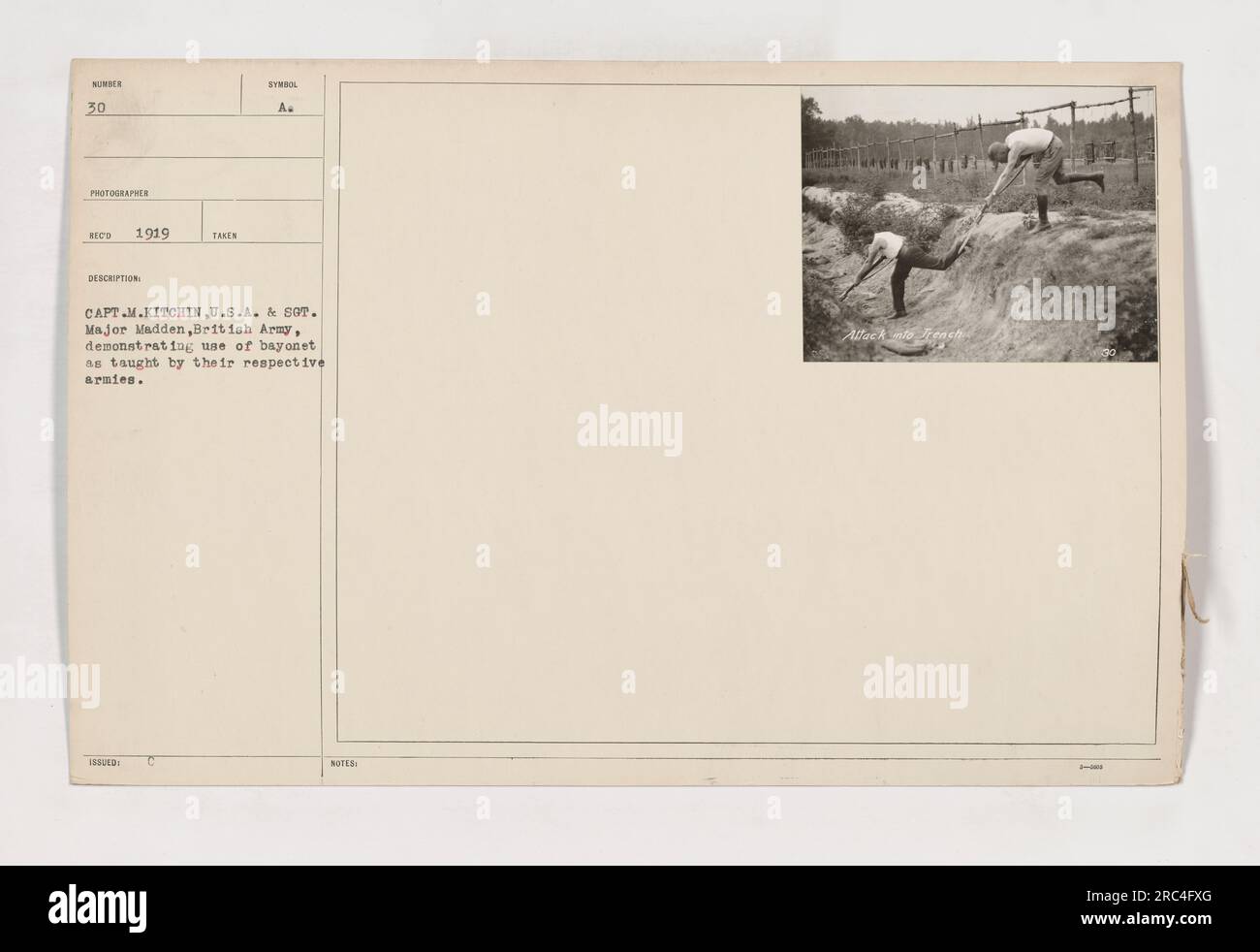 Capt. Mills Kitchen from the USA and Sgt. Major Madden from the British ...