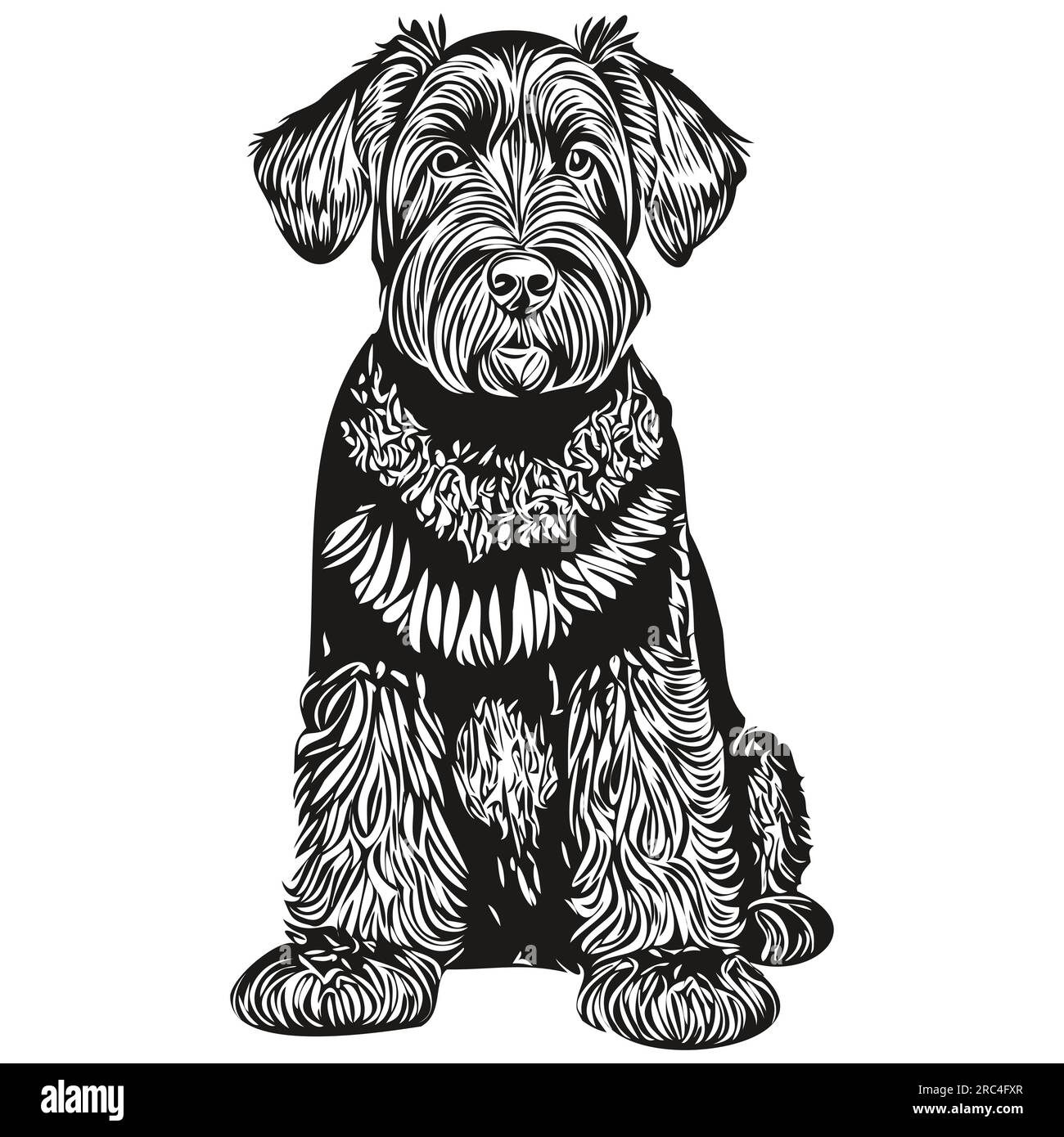 Black giant schnauzer Stock Vector Images - Alamy