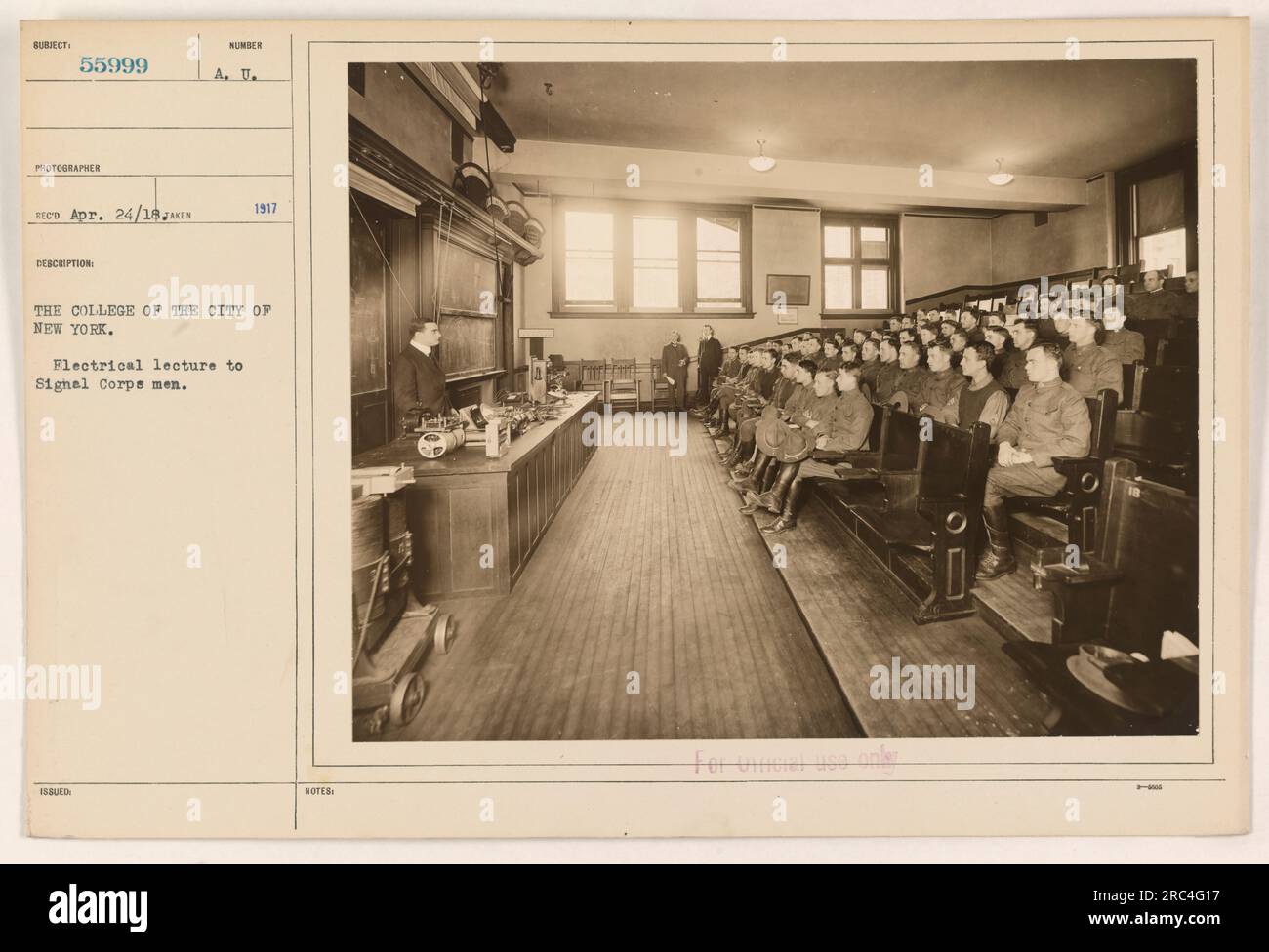 "Electrical lecture at The College of the City of New York for Signal ...
