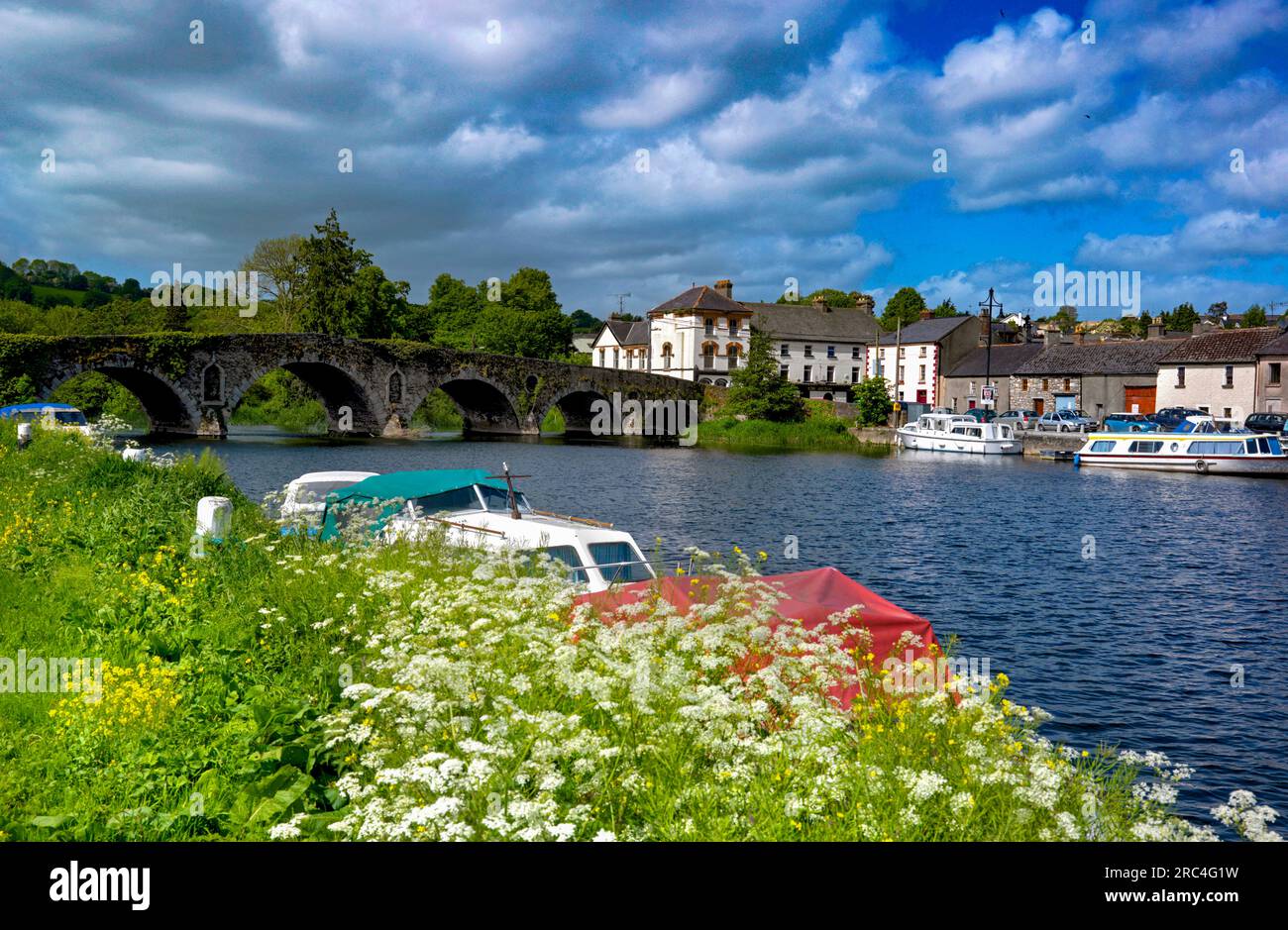 Graiguenamanagh on the River Barrow, County Kilkenny, Ireland Stock ...