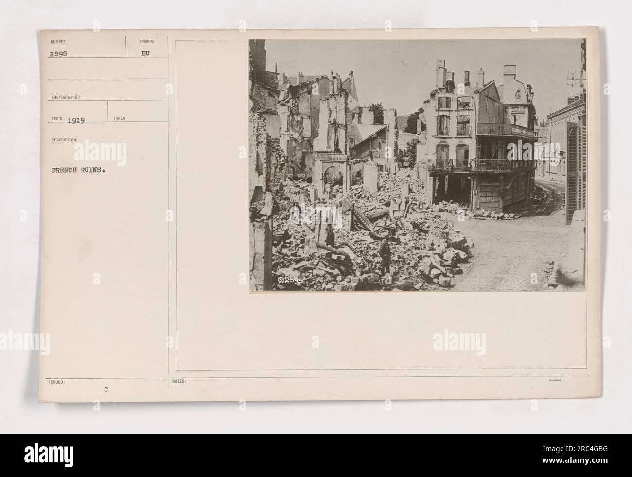 111-SC-2595: A photograph taken in 1919 by an unidentified photographer ...