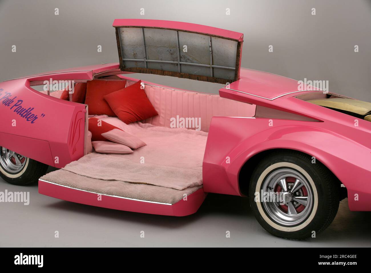 Interior of the Pink Panther car Stock Photo - Alamy