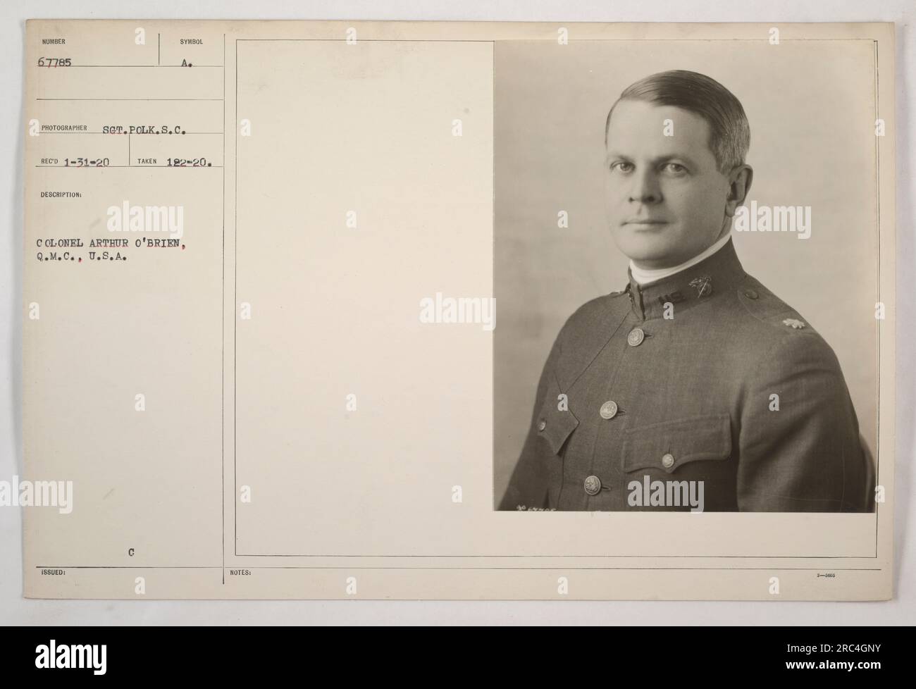 Colonel obrien hi-res stock photography and images - Alamy