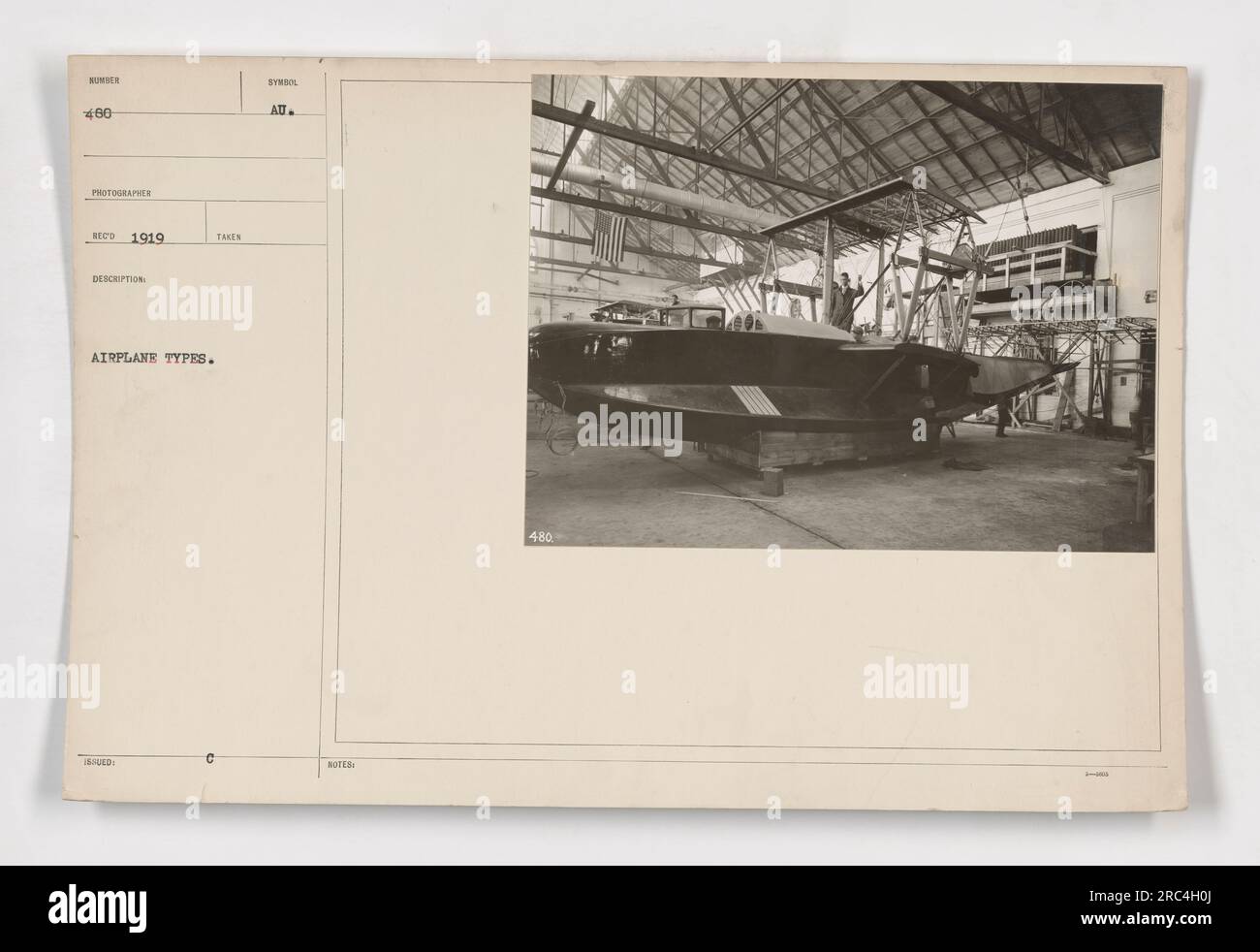 Photograph depicting various types of airplanes used during World War ...