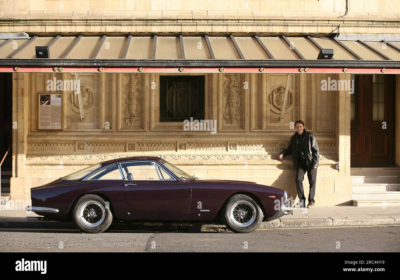 Bill Collins with his Ferrari Lusso Stock Photo - Alamy
