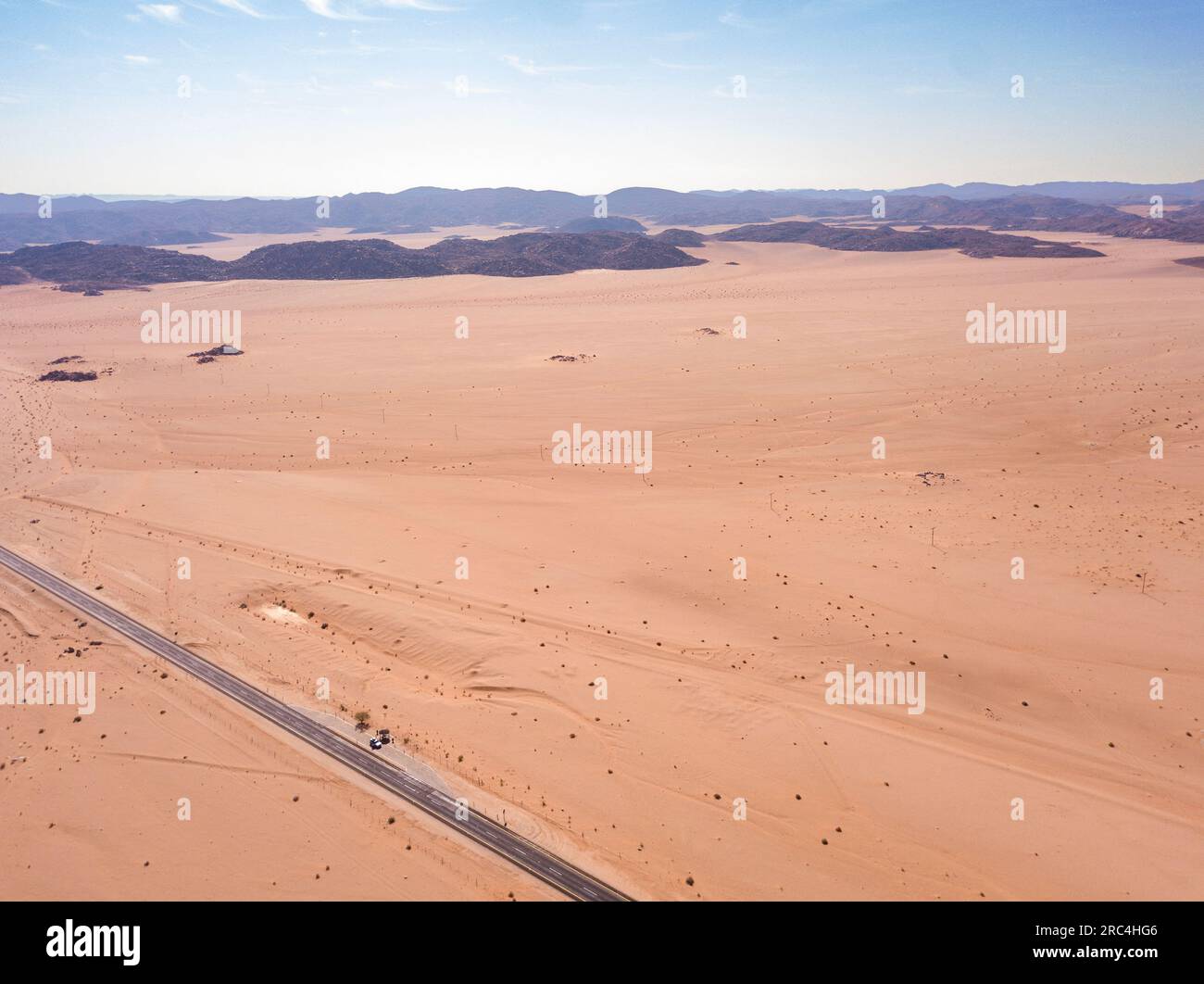 Desert africa aerial highway hi-res stock photography and images - Alamy
