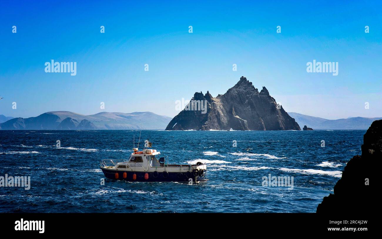 Little Skellig from the UNESCO World Heritage site, Skellig Michael ...